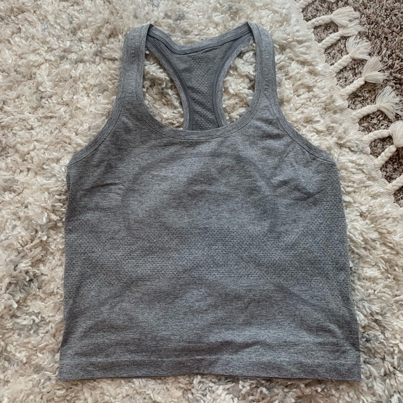 Tops | Lululemon Grey Swiftly Tech Tank | Poshmark